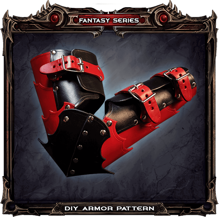 Fantasy Full Arms Pattern | Leather Arm Armor Template