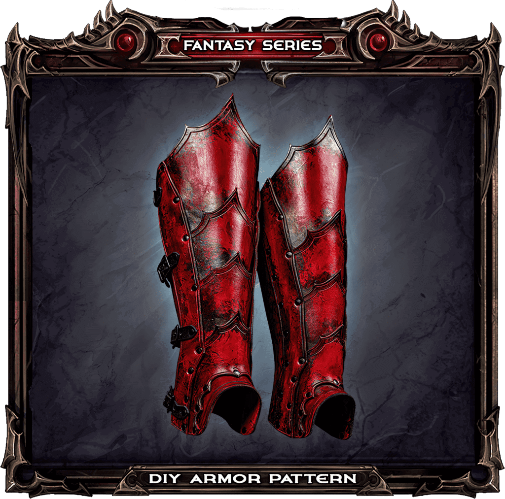 Fantasy Greaves Pattern | Prince Armory Academy