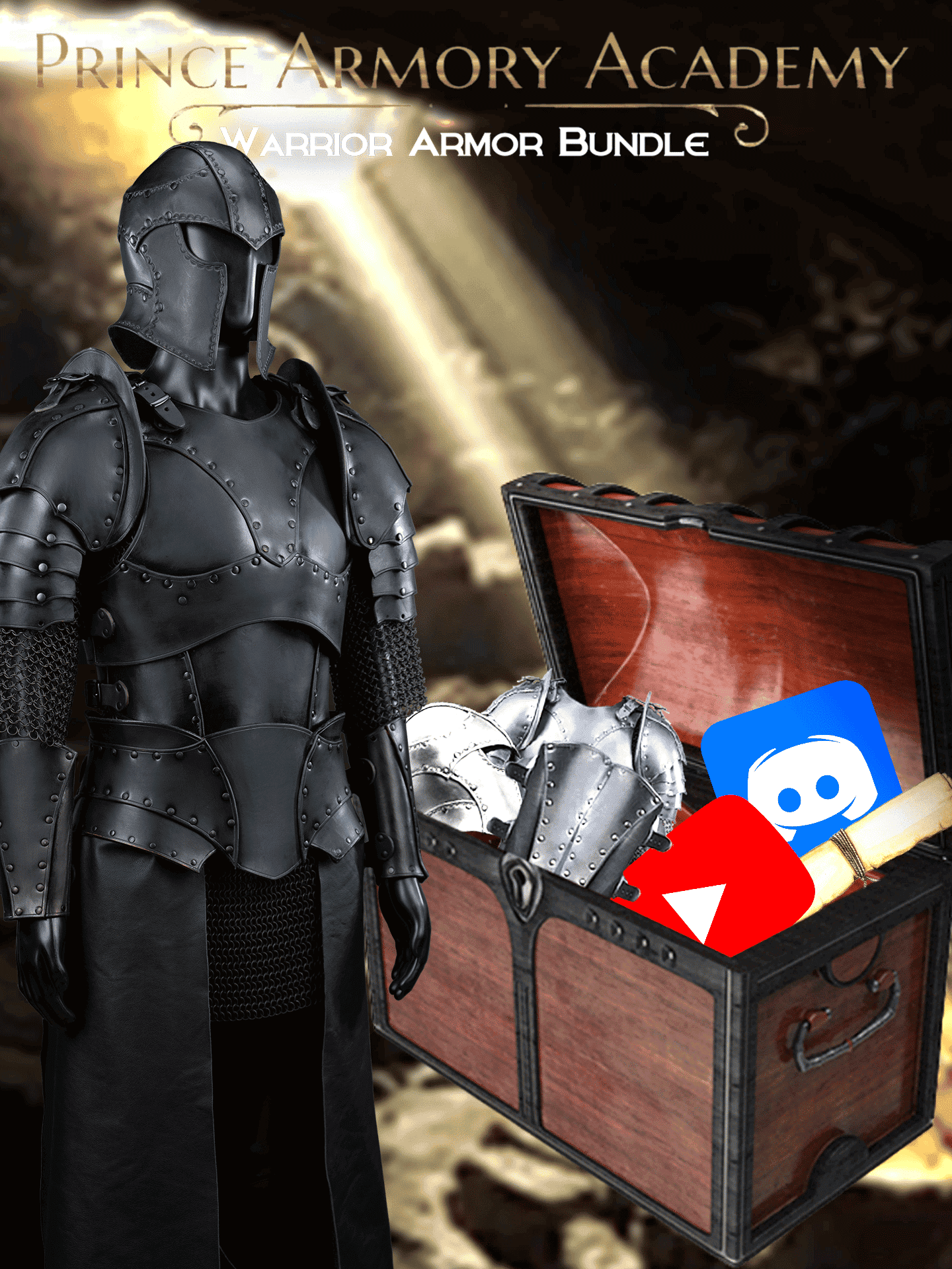 Warrior Armor Bundle - Fantasy Leather Armor Prince Armory Academy