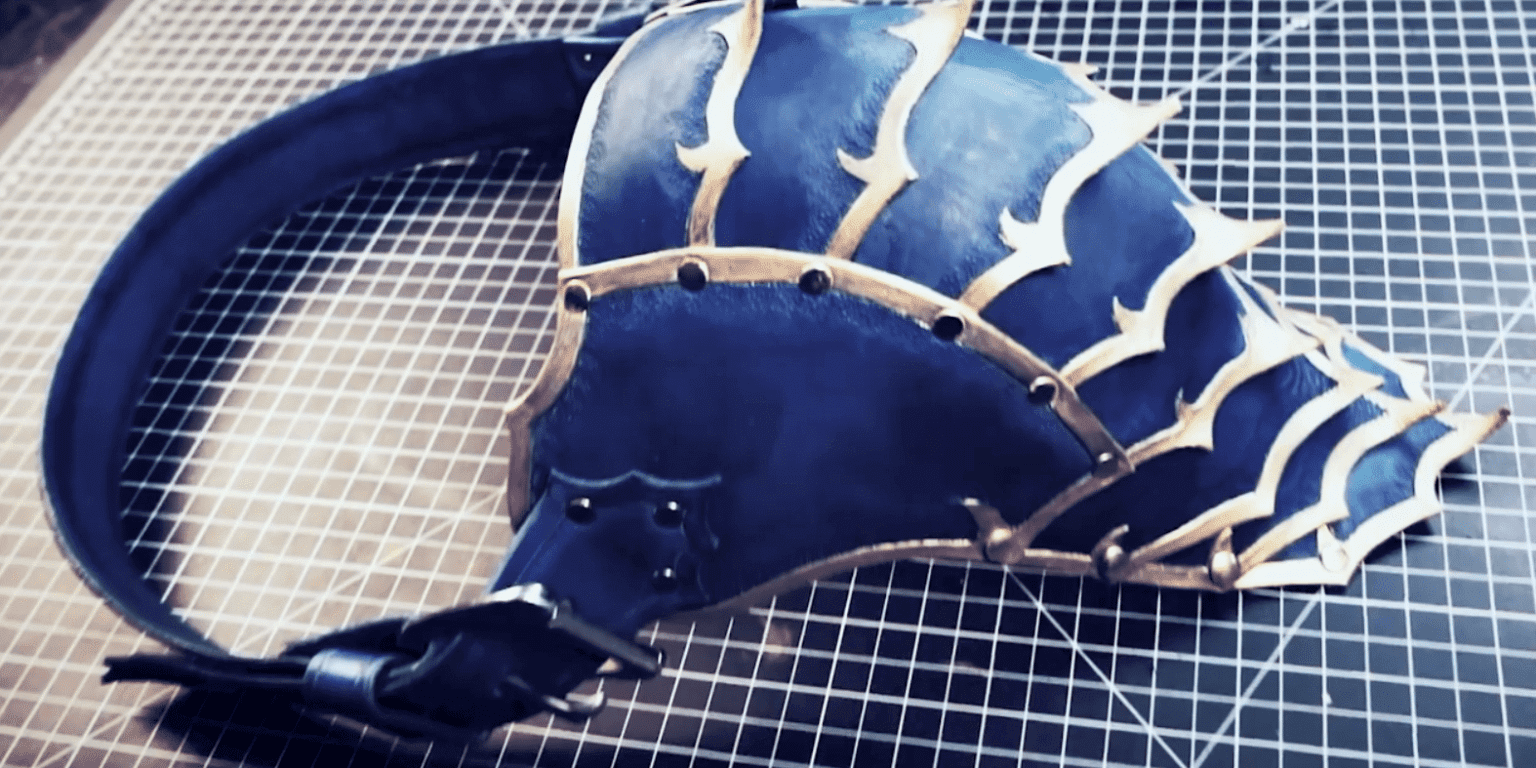 HOW TO MAKE ARMOR AT HOME - FANTASY SPAULDERS ?️ Leather Shoulder ...