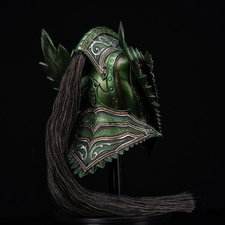 Elven Lord Helmet Pattern | Leather Armor Helmet Template