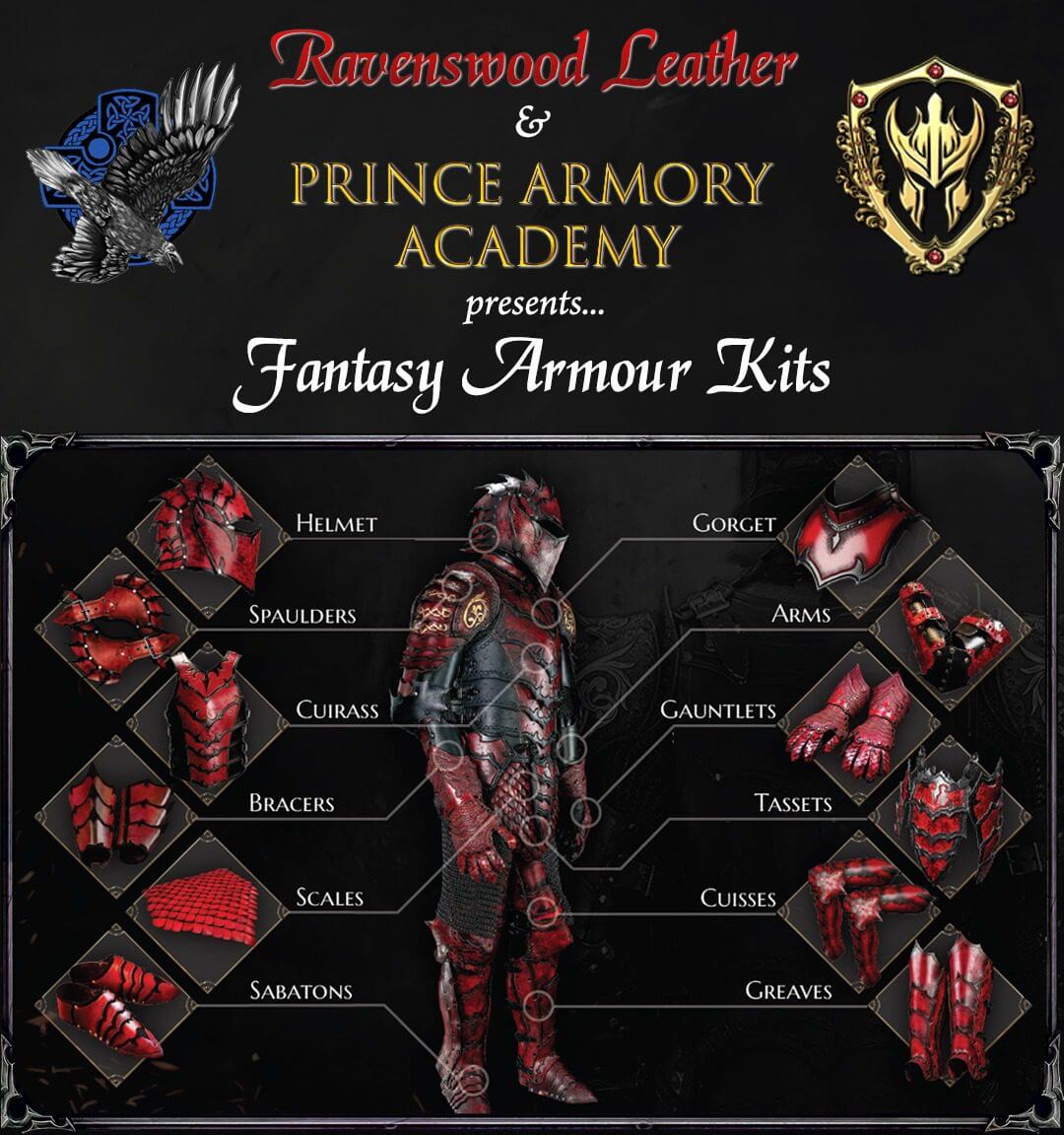 Prince Armory Academy Pre-Cut Leather Kits | Prince Armory Academy