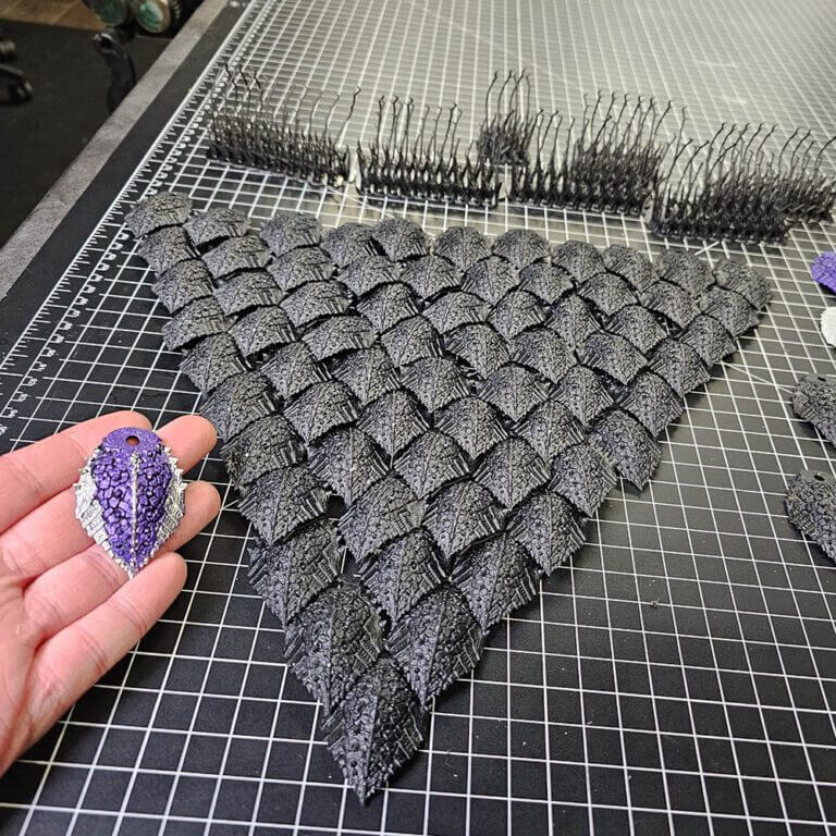 3D Hydra Scales STL | Dragon Scale Armor 3D Print File