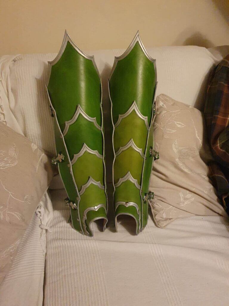 Fantasy Greaves Pattern | Prince Armory Academy